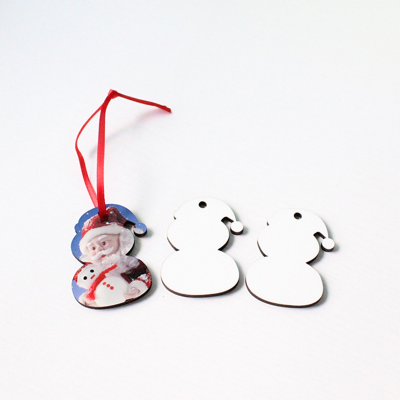 Sublimation MDF Snowman Shape Christmas Ornaments Factory