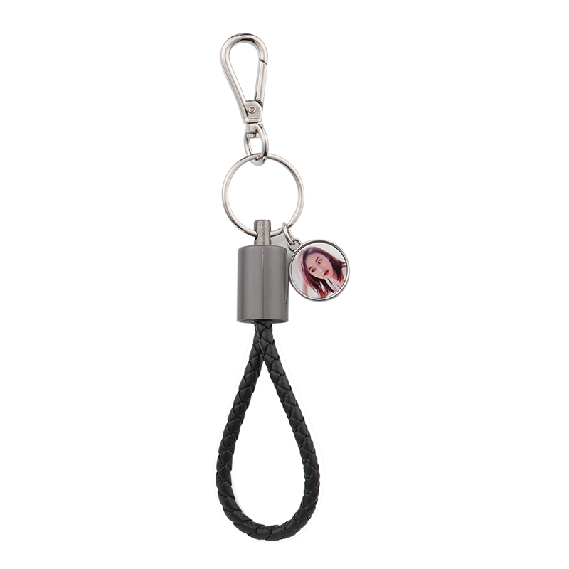Decoration for Backpack Black Plastic Rope USB Keychain with ...