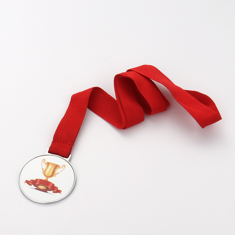 Sublimation blanks medal zinc alloy blank sport medal with ribbon