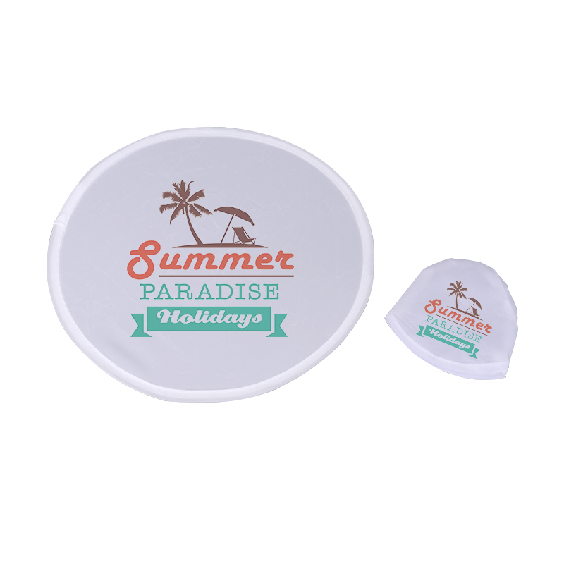 Sublimation DIY Printed Round Folding Hand Fan Flexible Foldable Disc ...