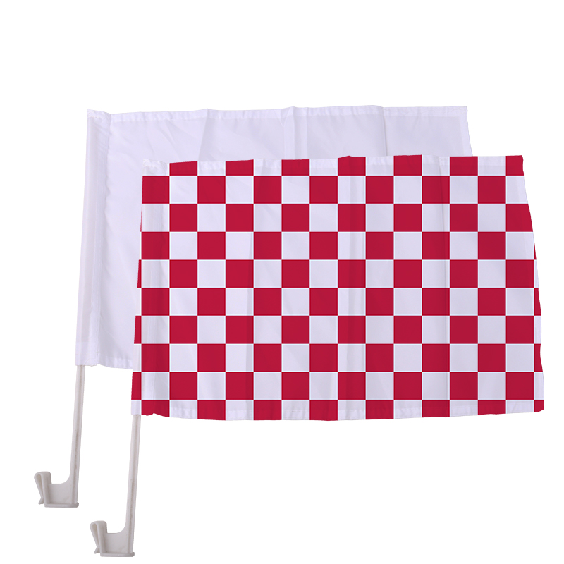 Blank Sublimation Your Logo Here White Car Window Flag with Pole Single ...