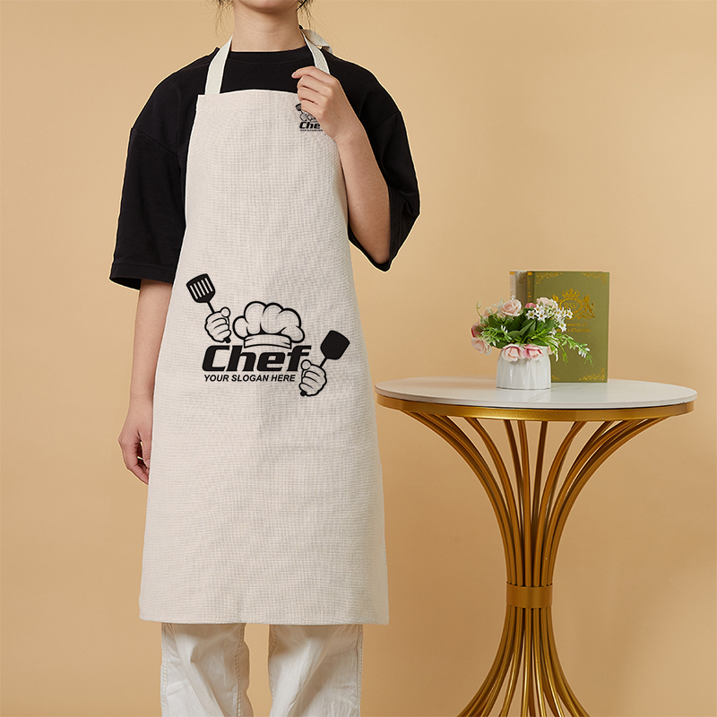 Professional custom work apron Sublimation hanging neck cooking kitchen ...